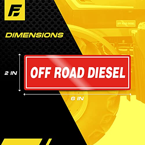 Off Road Diesel Sticker, Labels for Fuel Storage Tanks - Tractors ...