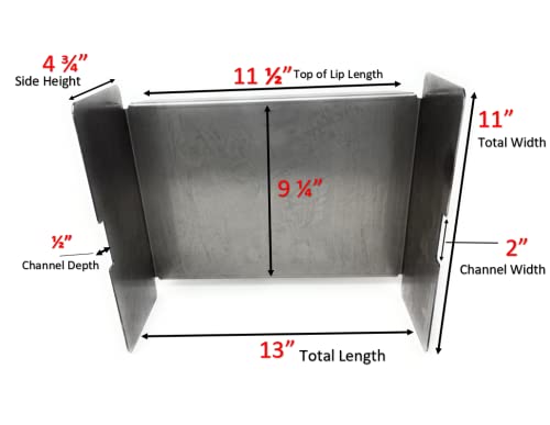 Heat Baffle Deflector 14 Gauge Heavy Duty Fits Traeger® BCA012 ...