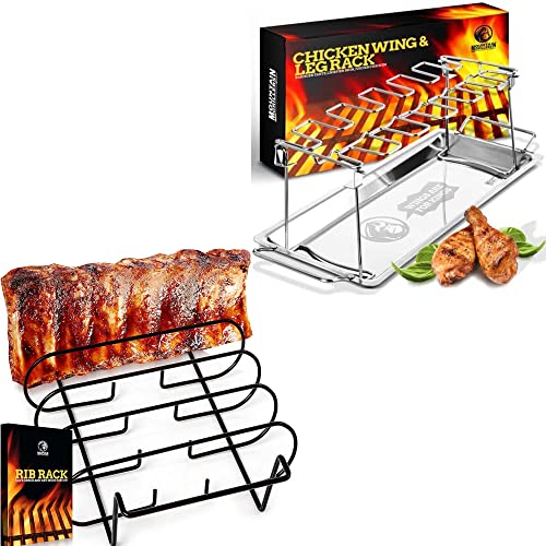 Chicken Drumstick Grill Rack - Large Capacity Smoker Stainless Steel ...
