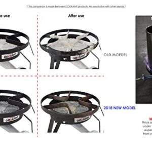 COOKAMP High Pressure Banjo Single Burner Outdoor Propane Burner Gas Stove with 0-20 PSI ...