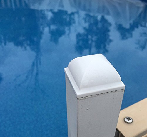 InstaCap Above Ground Pool Fence Post Caps- (Package of 12 Pieces ...
