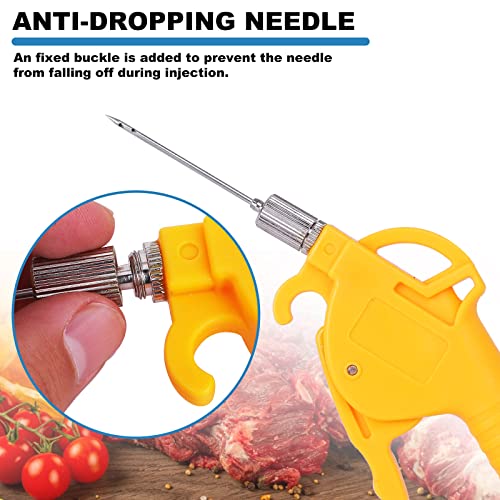 Electric Meat Injector Gun Pump with Hose, 70W Automatic Marinade ...