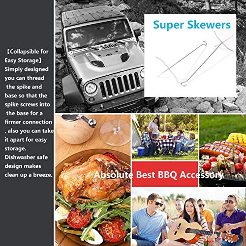 Reyhoar Super Skewers, Poultry Hanger, Turkey Holder, Pit Barrel Bronco Cooker Accessories ...