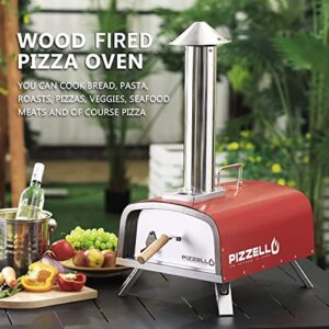 PIZZELLO Portable Pellet Pizza Oven Outdoor Wood Fired Pizza Ovens ...