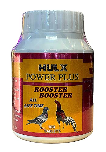 HULX POWER PLUS 100 TABLETS, Fast Increasing Energy Formula Rooster ...