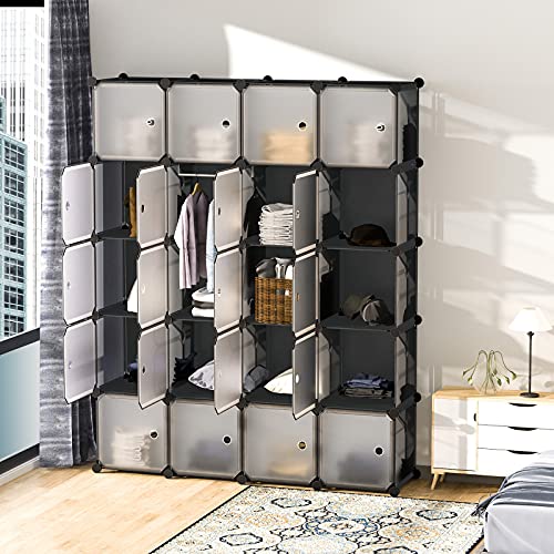 20 Storage Cubes Cabinet Cube Storage Organizer Portable Wardrobe Cube ...