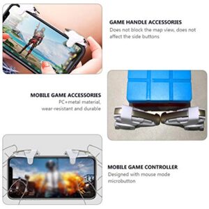 Hand Grips 1 Pair Mobile Game Trigger Phone Game Shooting Handle Button Controller Call Phone ...