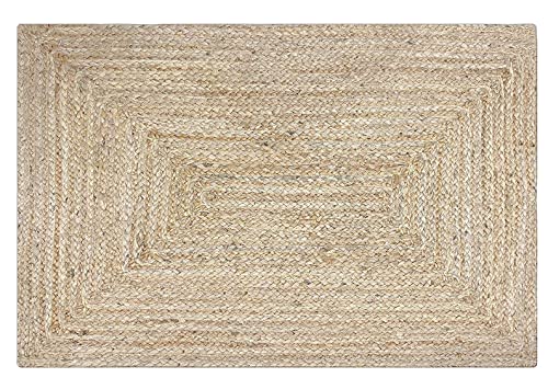 Jute Cotton Rag Rug 2X3' | Hand Woven Rug | Living Room Rugs | Kitchen ...