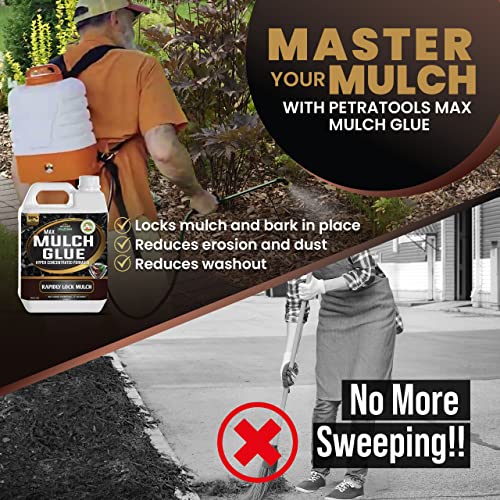 PetraTools Mulch Glue, Mulch Binder Glue, Small Gravel Binder ...