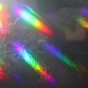 13,500 Lines/inch Diffraction Grating Sheet - Double Axis [1 Foot x 6 ...