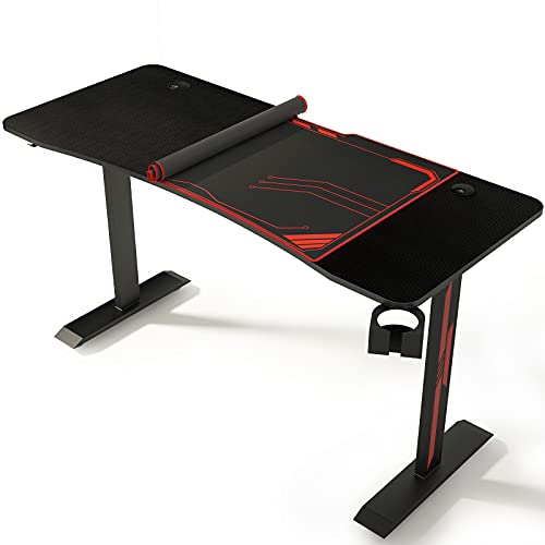 Sleepmax Gaming/Computer Desk 63 Inch, T-Shaped Gaming/Computer Table ...