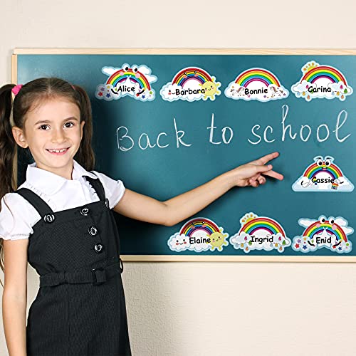 50 Pieces Rainbows Cut-Outs Bulletin Board Set Colorful Rainbow Accents ...