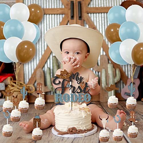 Cowboy Birthday Decorations, My First Rodeo Birthday Party Supplies Boy ...