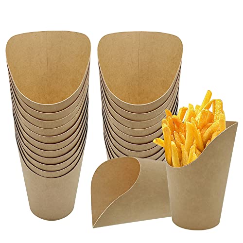 50 Pcs 14 Ounce French Fries Box, Disposable French Fries Cups for ...