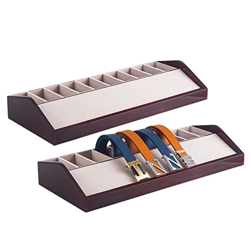 MERLHY High-end Belt Storage Box,Tie Display Case, Lacquer Belt Display ...