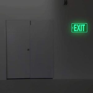 EXIT Signs Glow In The Dark EXIT Decals 3 Pack 12"x7" EXIT ...