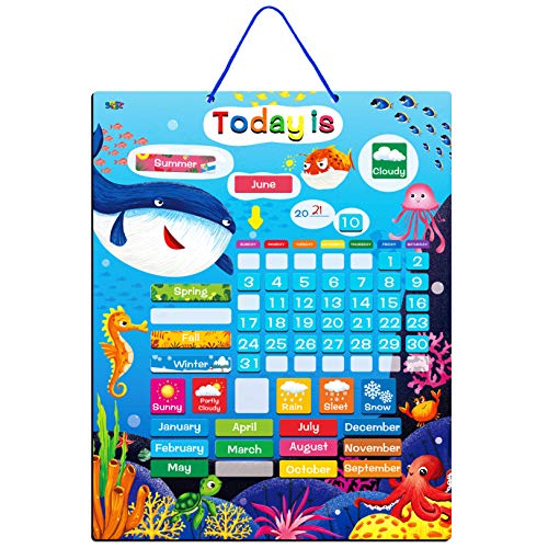 Magnetic Learning Calendar Portable Educational Learning Tool for ...