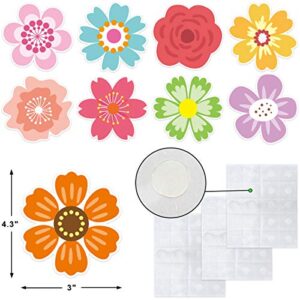 54 Pcs Spring Flower Cutouts Spring Time Cut-Outs for Party Classroom ...