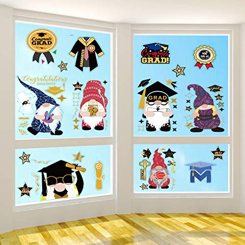 DmHirmg Graduation Window Clings, Graduation Decorations, Graduation ...