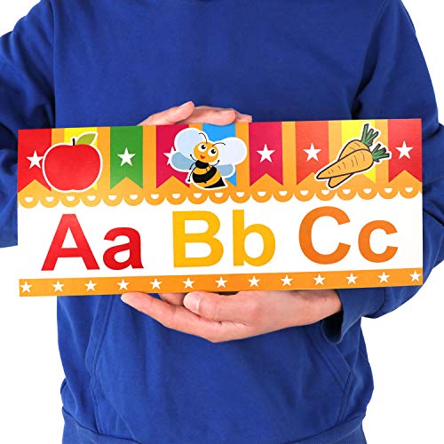 Alphabet Bulletin Board ABC Banner Number 0-9 Line Pre- k Alphabet for ...