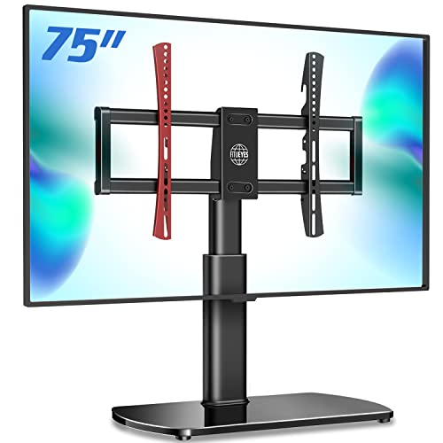 FITUEYES Universal TV Stand, Swivel TV Table Stand for 32-65 70 75 Inch ...
