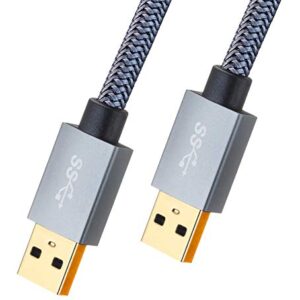 USB to USB 3.0 A Male to A Male Cable 1 ft,Faodzc USB A to A Cable ...