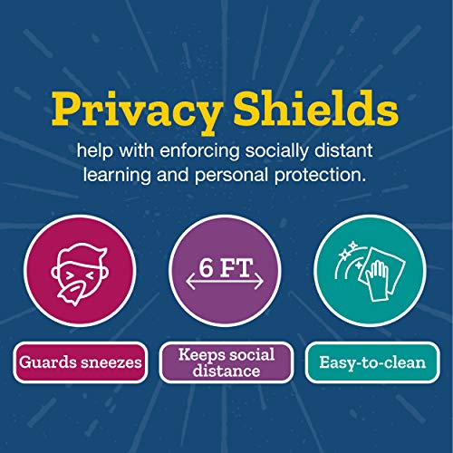 Really Good Stuff Plastic Privacy Shields for Student Desks – Single ...