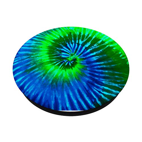 Tie Dye Retro Blue and Green Design PopSockets Swappable PopGrip — 🛍️ ...