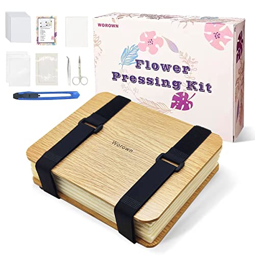 Worown Professonal Flower Press Kt, A5 Flower Press, Leaf Press