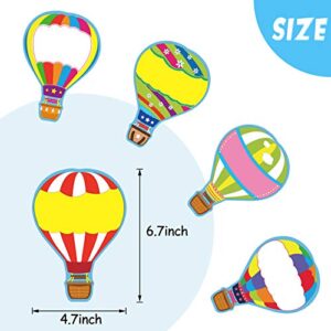 54 Pieces Colorful Hot Air Balloon Cutouts Hot Air Balloon Name Tags ...