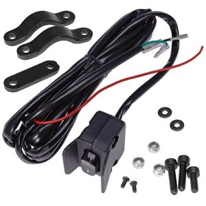 12V Winch Rocker Thumb Switch with Mounting Bracket Handle Bar Control ...