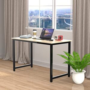 Halter Extra Long Computer Desk for Home Office, 47" Modern, PC, Laptop ...