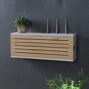Solid Wood Network Set-top Box Wall Mounted Router Storage Box TV Lower ...