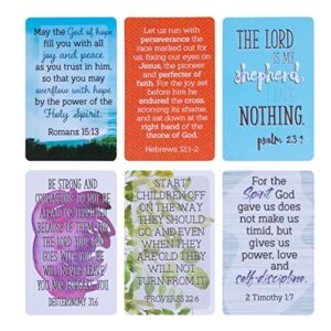 Juvale 24-Pack Plastic Bible Scripture Encouragement Cards Christian ...