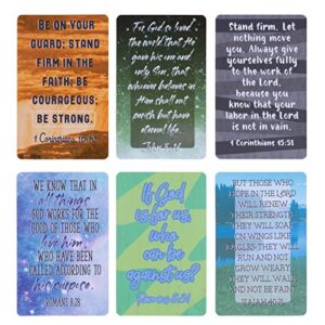 Juvale 24-Pack Plastic Bible Scripture Encouragement Cards Christian ...