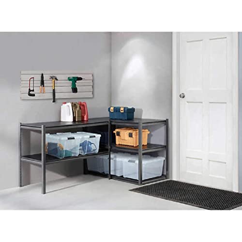 Whalen 5-Shelf Heavy Duty Steel Shelving Unit, 48" W x 24" D x 72" H ...