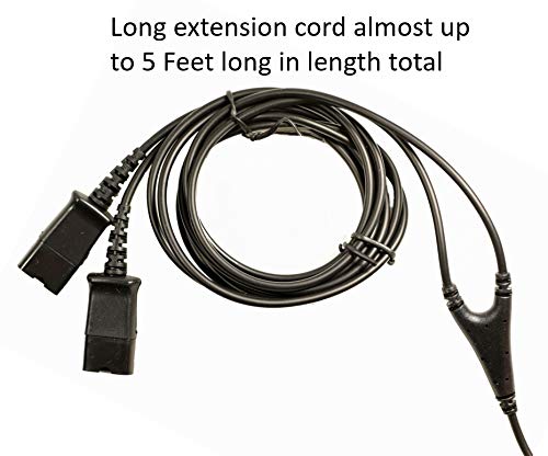 Call Center Headset QD Cable Y Splitter Adapter Trainer Cable for ...