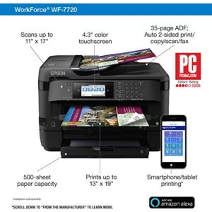 Epson WorkForce WF-7720 Wireless Wide-format Color Inkjet Printer with ...