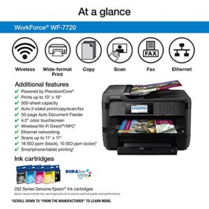 Epson WorkForce WF-7720 Wireless Wide-format Color Inkjet Printer with ...