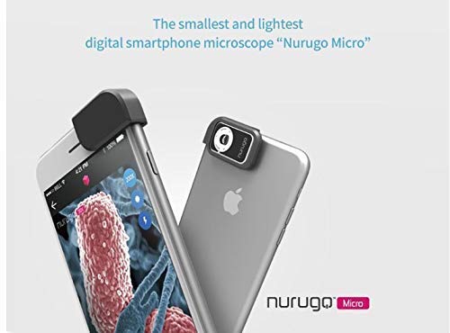 Nurugo Micro Smartphone Microscope (Silver) 400X Magnification ...
