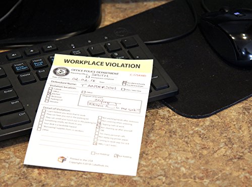 Office Workplace Violation Notice, Funny Workplace Violation Sticky ...