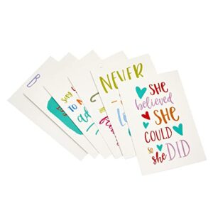 48 Pack Motivational Cards Featuring Positive Quotes and Envelopes, 6 ...