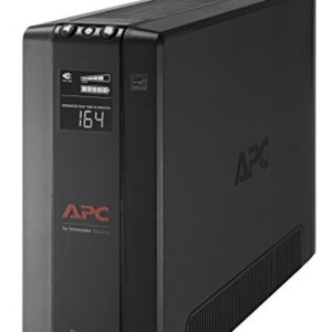 APC UPS 1500VA UPS Battery Backup and Surge Protector, BX1500M Backup Battery Power Supply, AVR ...