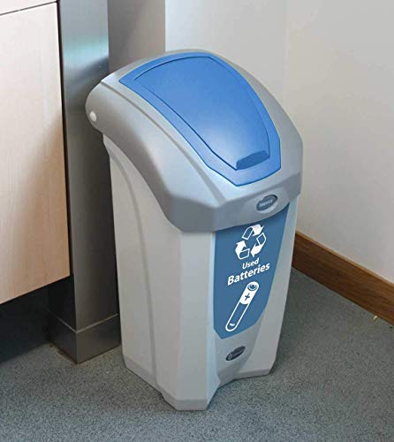 Glasdon Nexus 8G Battery Recycling Bin (Gray, Blue Sticker) – Small ...