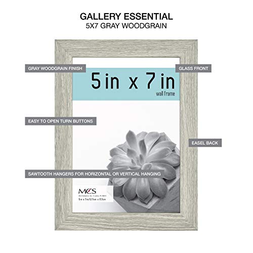MCS Gallery Essential Picture Frames, Photo Gallery Wall Frame Set with ...