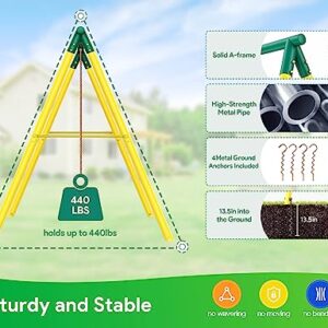 Swing Sets for Backyard, Osoeri 6 in 1 Swing Set, 440 lbs Heavy-Duty ...