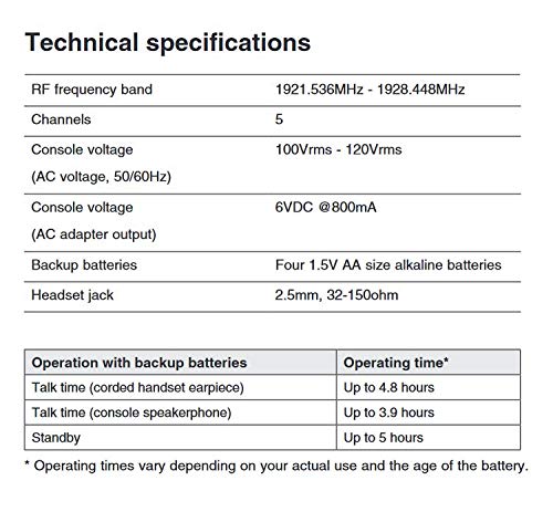 VTech CM18445 Main Console - DECT 6.0 4-Line Expandable Small Business ...