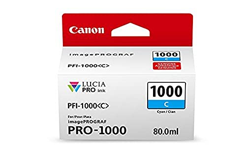 CanonInk Lucia PRO PFI-1000 Cyan Individual Ink Tank — 🛍️ The Retail Market