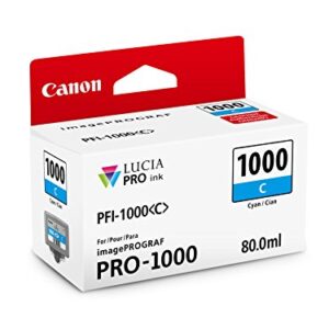 CanonInk Lucia PRO PFI-1000 Cyan Individual Ink Tank — 🛍️ The Retail Market