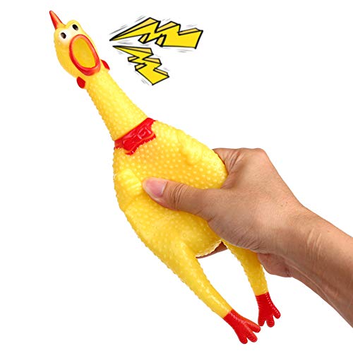 POPLAY Rubber Chicken/Squeeze Chicken, Prank Novelty Toy Keep Your ...